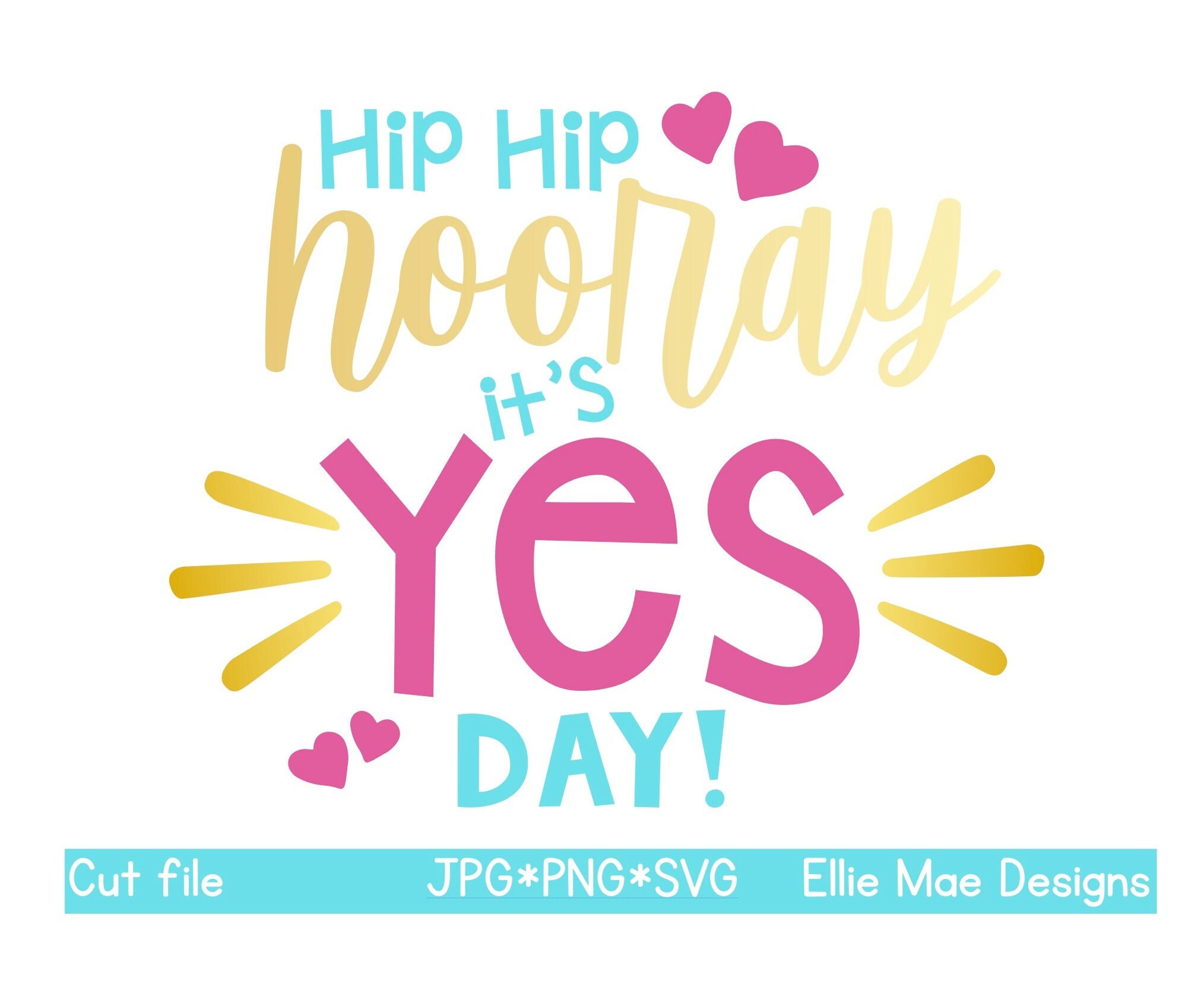 Art & Collectibles Digital Prints cricut Yes Day SVG PNG for silhouette ...
