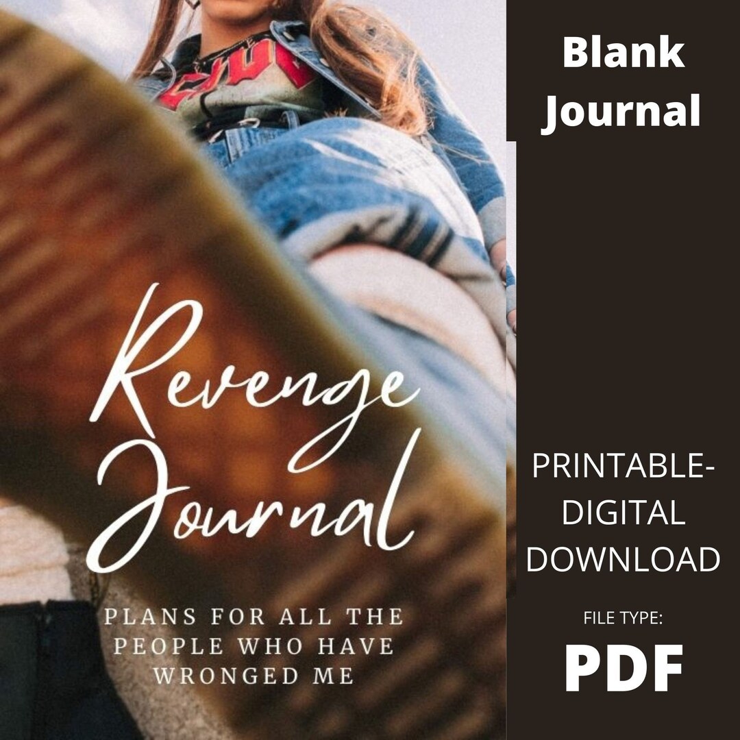 Revenge My Plans for All the People Whove Wronged Me. Blank - Etsy