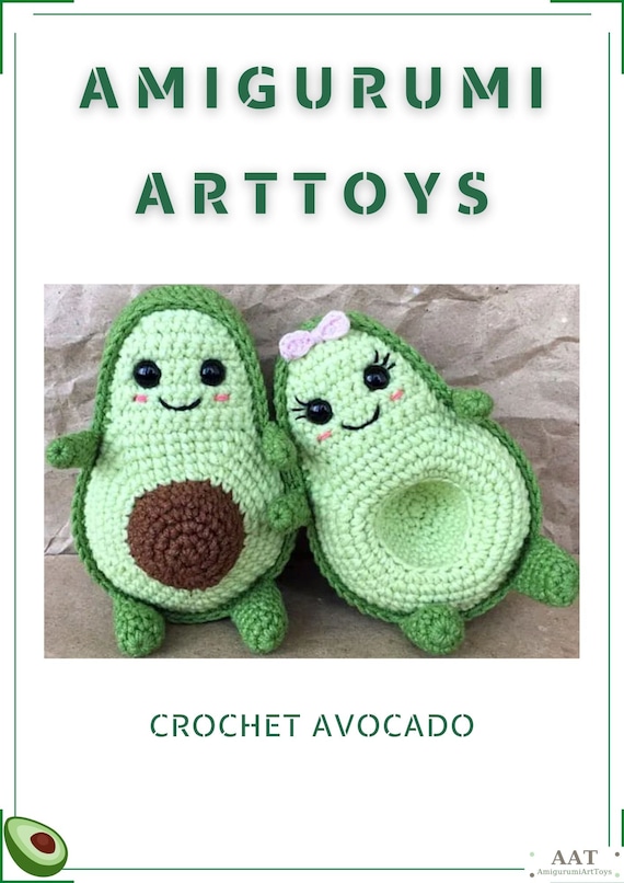 Amigurumi Avocado Pattern Easy pattern Amigurumi Toy | Etsy