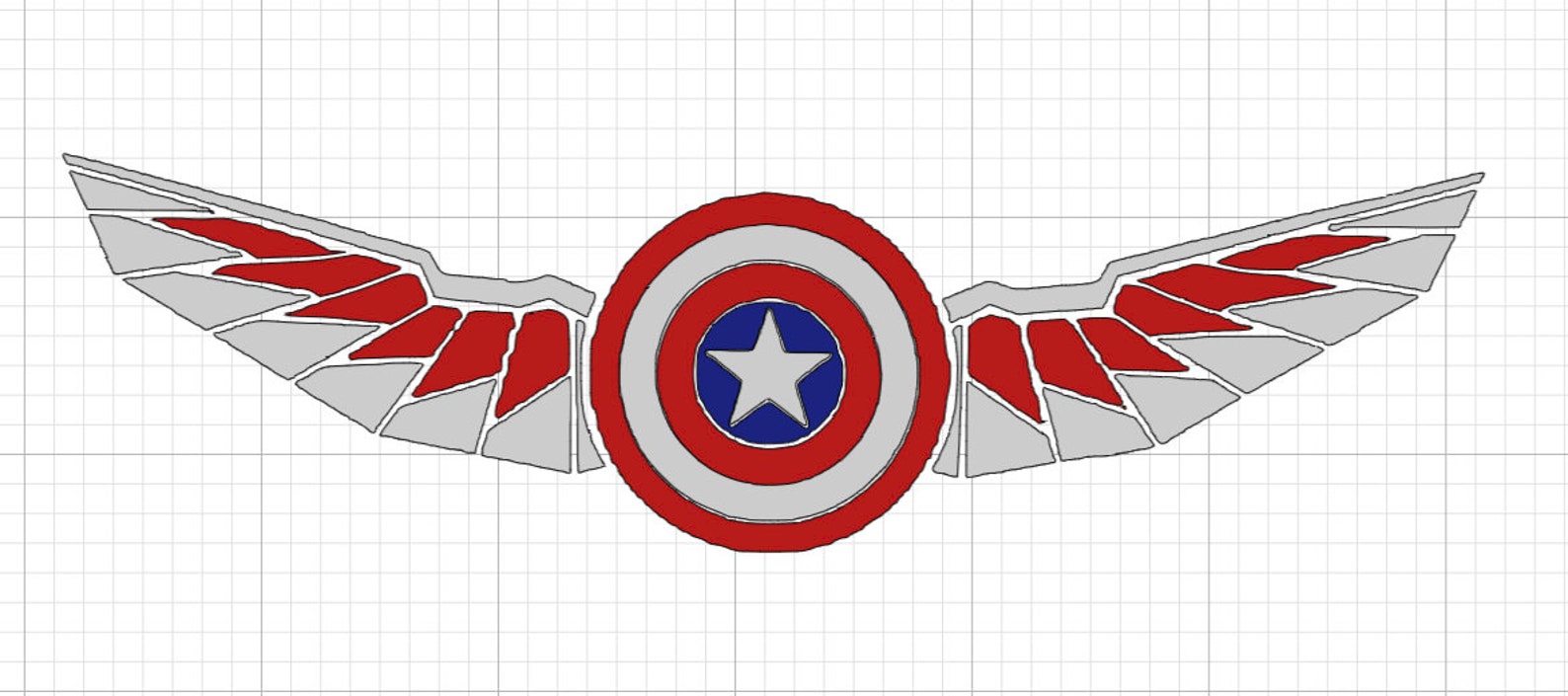 Sam Wilson Captain America Logo T-Shirt | Etsy