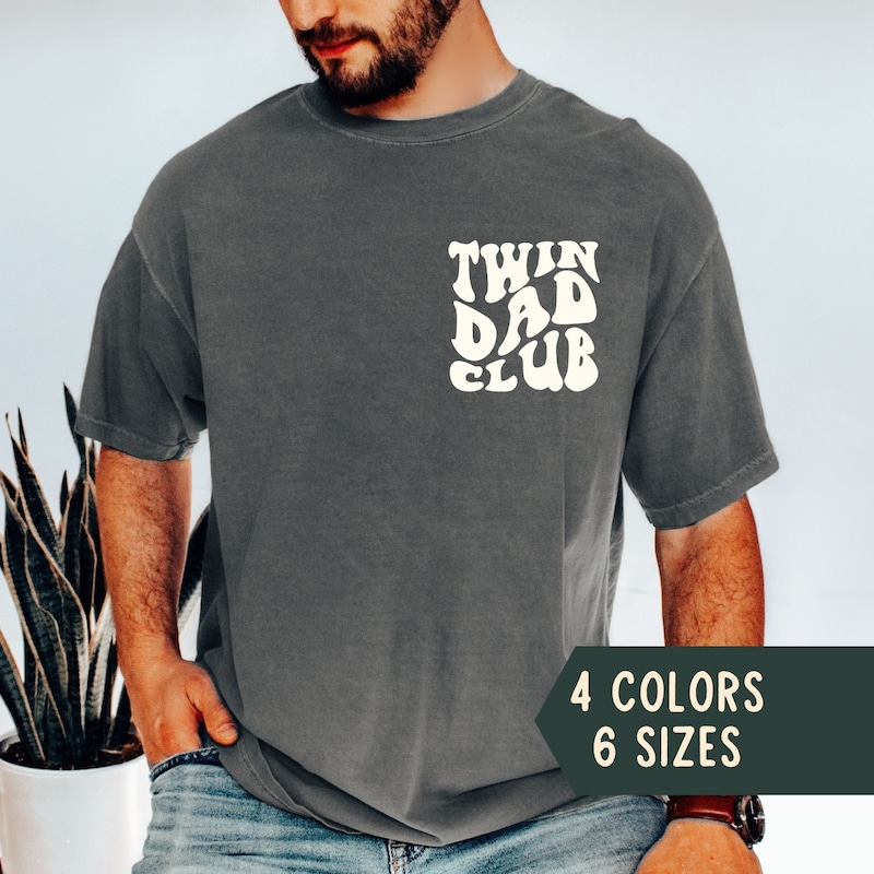 Dad of Twins Tshirt - Etsy