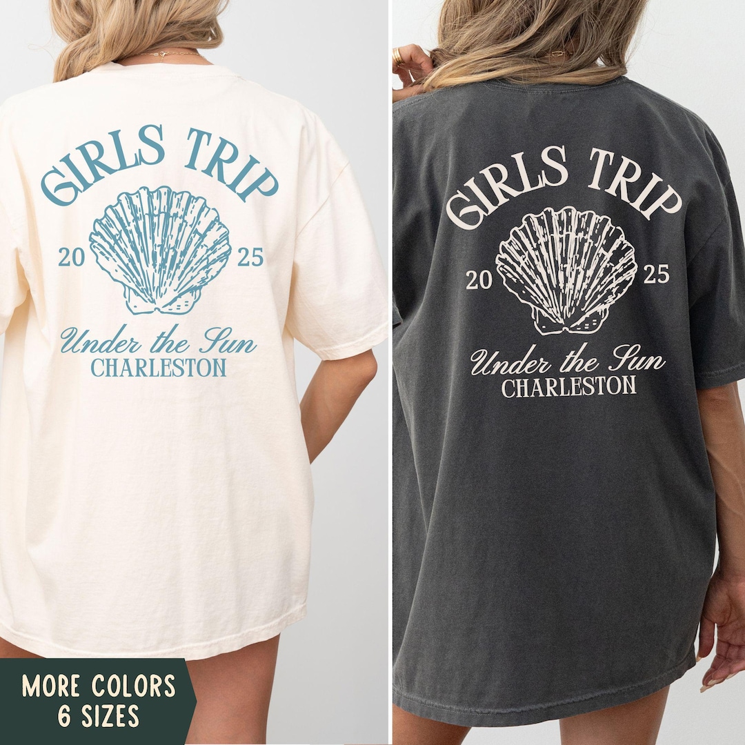 Custom Beach Girls Trip Shirts, Comfort Colors Girls Weekend Shirt ...