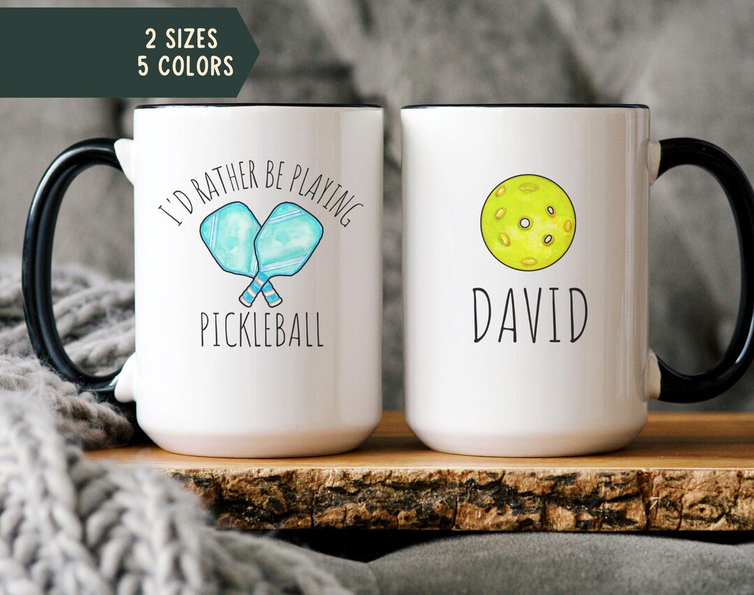 Pickleball Gifts, Pickleball Mug, Custom Pickleball Gifts for Men ...