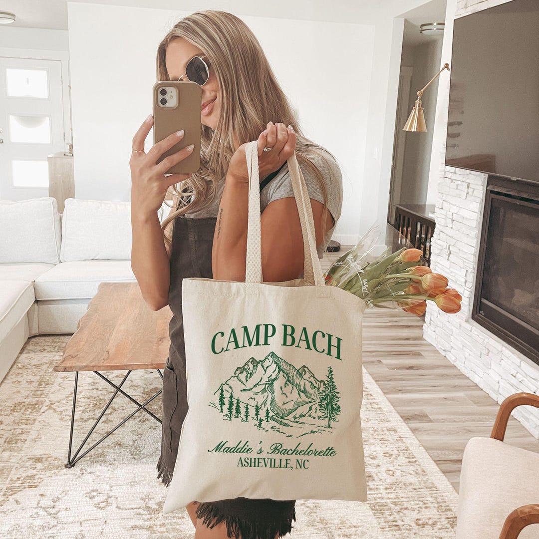 Bachelorette Party Tote Bags, Camp Bach Bags, Custom Camping ...