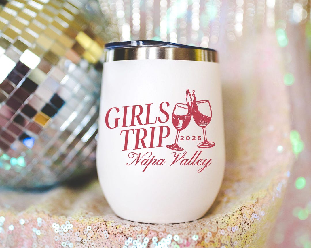 Girls Trip Tumblers, Custom Girls Winery Weekend Gifts, Girls Wine Trip ...