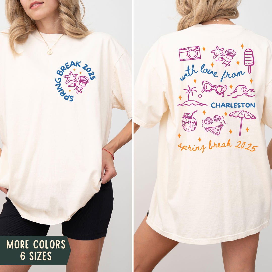 Spring Break Shirts, Custom Group Vacation Comfort Colors T-shirts ...