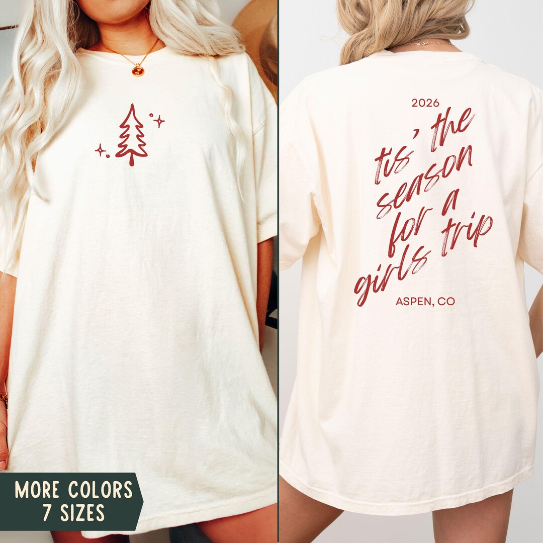 Girls Trip Christmas Shirts, Custom Girls Weekend Christmas Comfort ...