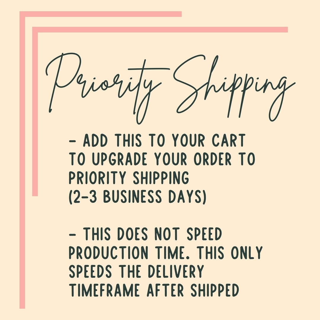 Priority Shipping Upgrade - Comfort Colors T-shirts - Etsy