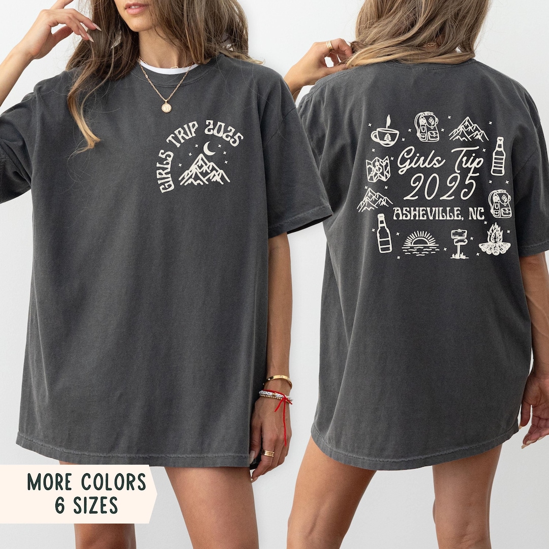 Custom Girls Mountain Trip Shirts, Comfort Colors Girls Weekend Shirt ...