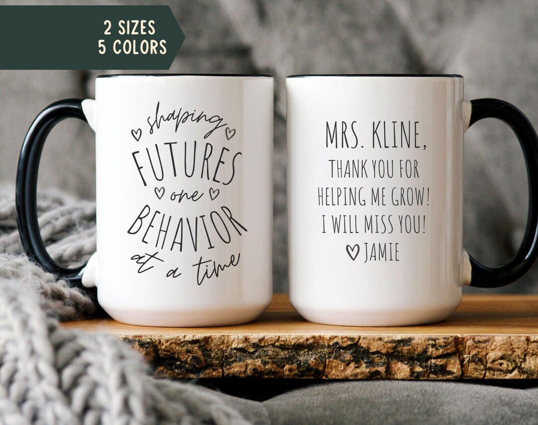 Behavior Therapist Mug, ABA Therapist Gift, Personalized Behavior ...