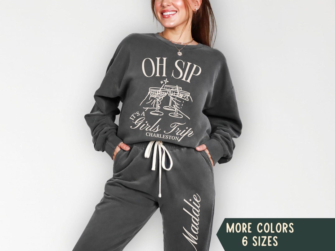 Custom Girls Trip Sweat Set, Girls Trip Pajamas, Girls Trip Shirts ...
