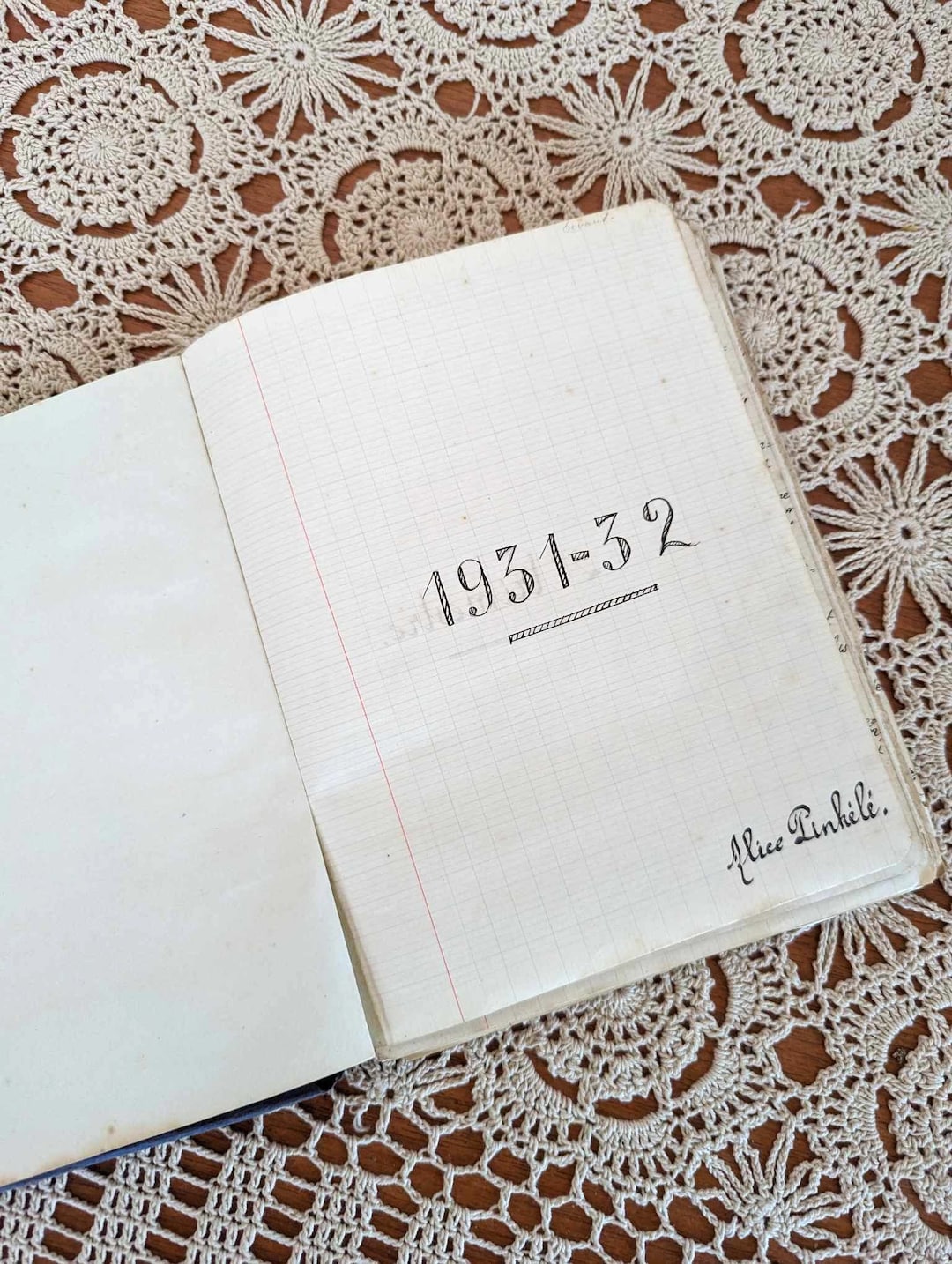 Old French School Notebook / 1930s / Scrapbooking / Old French School ...