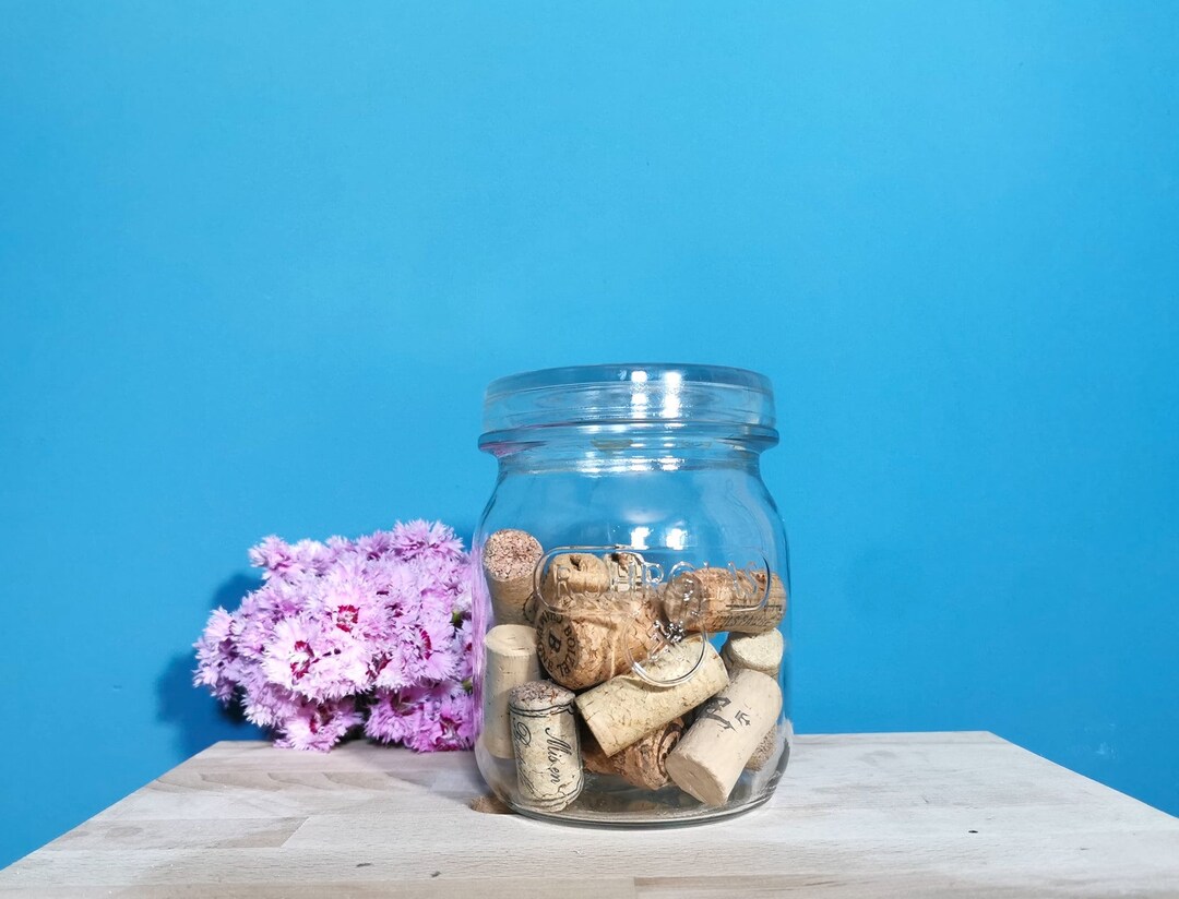 Vintage German Ruhr Glass Jar With Glass Lid / Vintage Bocal / Retro ...