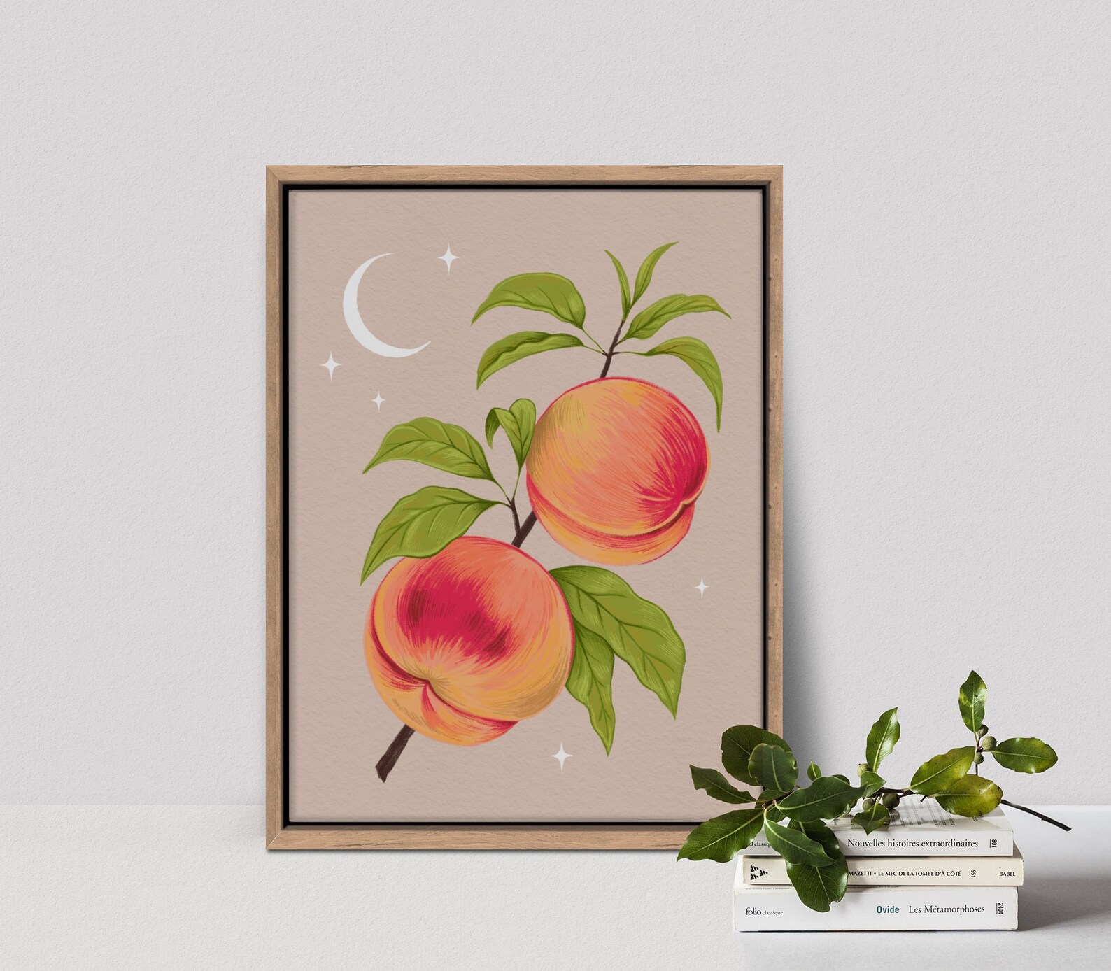 Vintage Peach Wall Art Peach Art Print Peach Botanical - Etsy