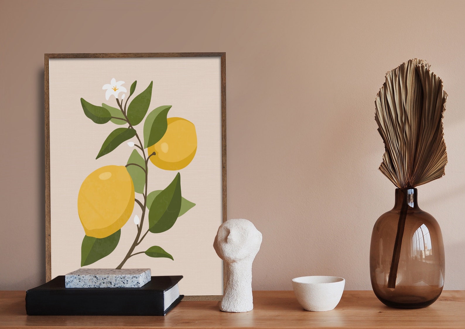 Vintage Lemon Wall Art, Lemon Art Print, Citrus Art, Fruit Art Print ...