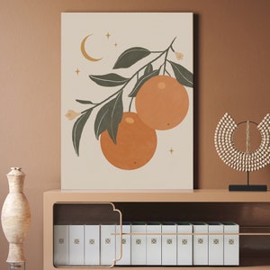 Vintage Clementine Wall Art, Orange Art Print, Citrus Art, Fruit Art ...