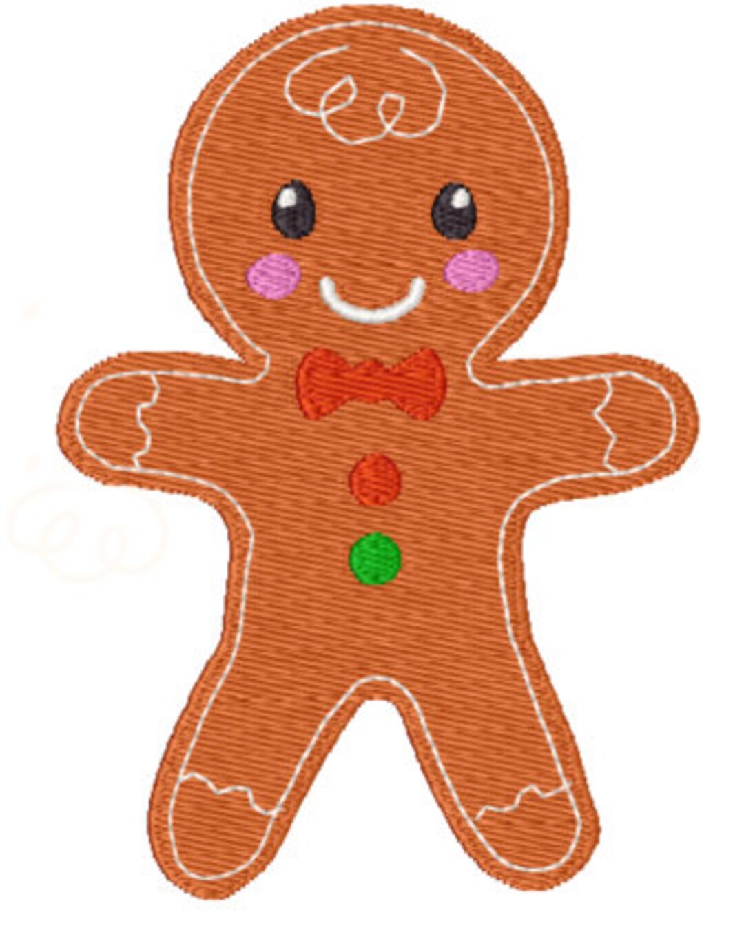 Embroidery Design-gingerbread Man - Etsy