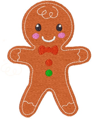Embroidery Design-gingerbread Man - Etsy