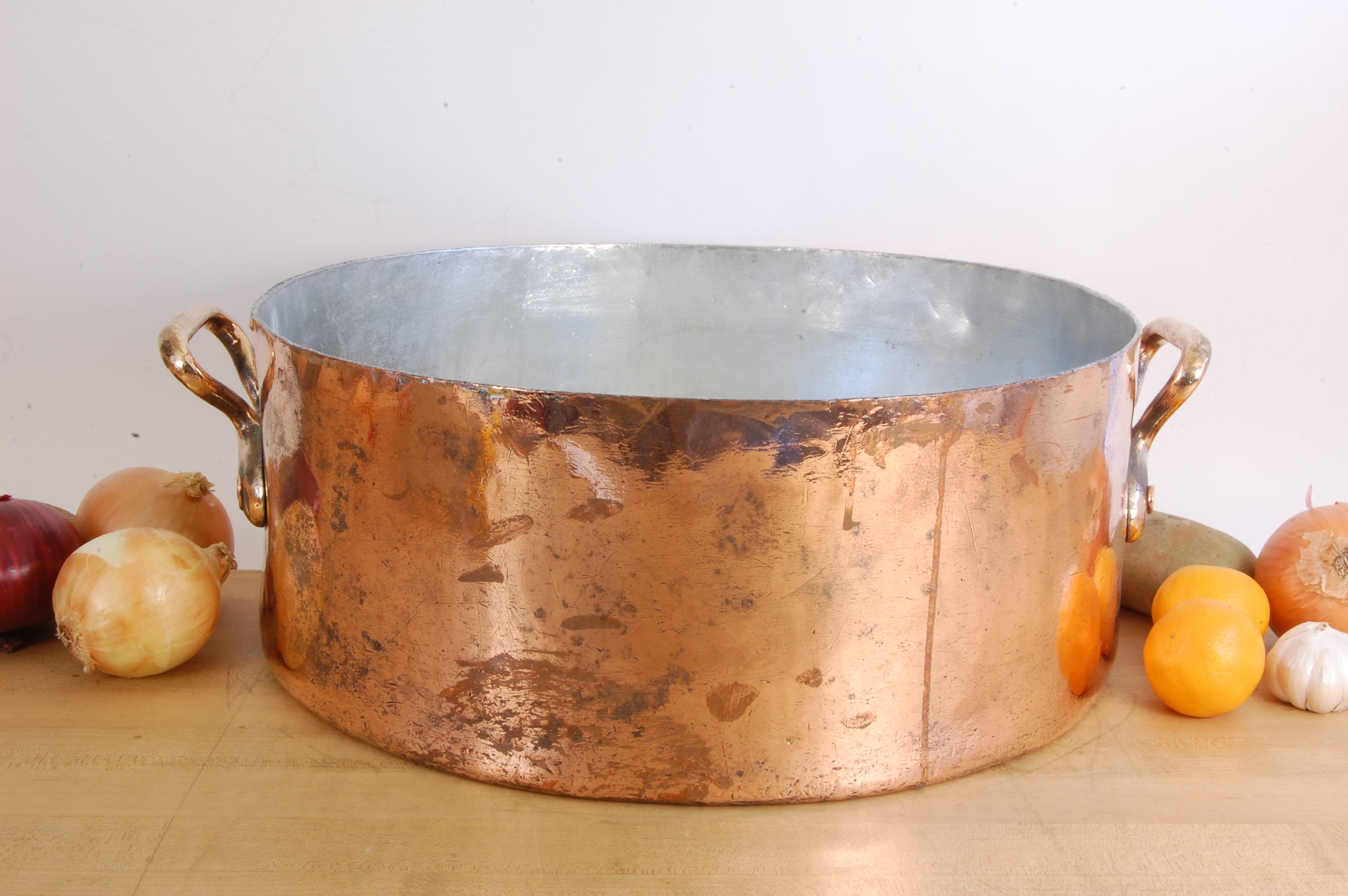 2.8mm Dovetailed NEW TIN Vintage Copper 17-1/8 Saucepan. 24lb. 14oz. We ...