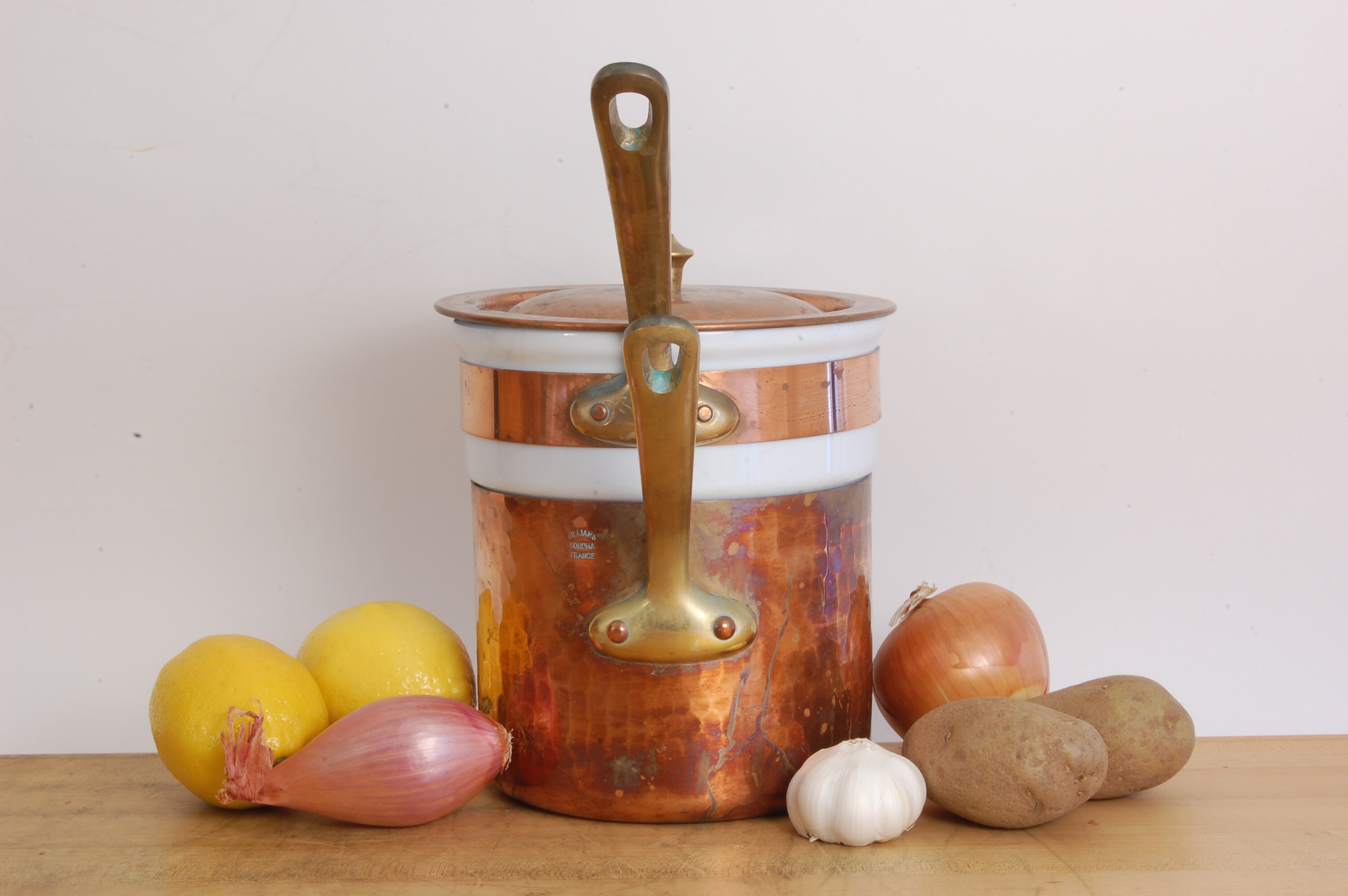 6-5/8 Williams Sonoma France Stamped Bain-Marie/Double Boiler. 1.4mm ...