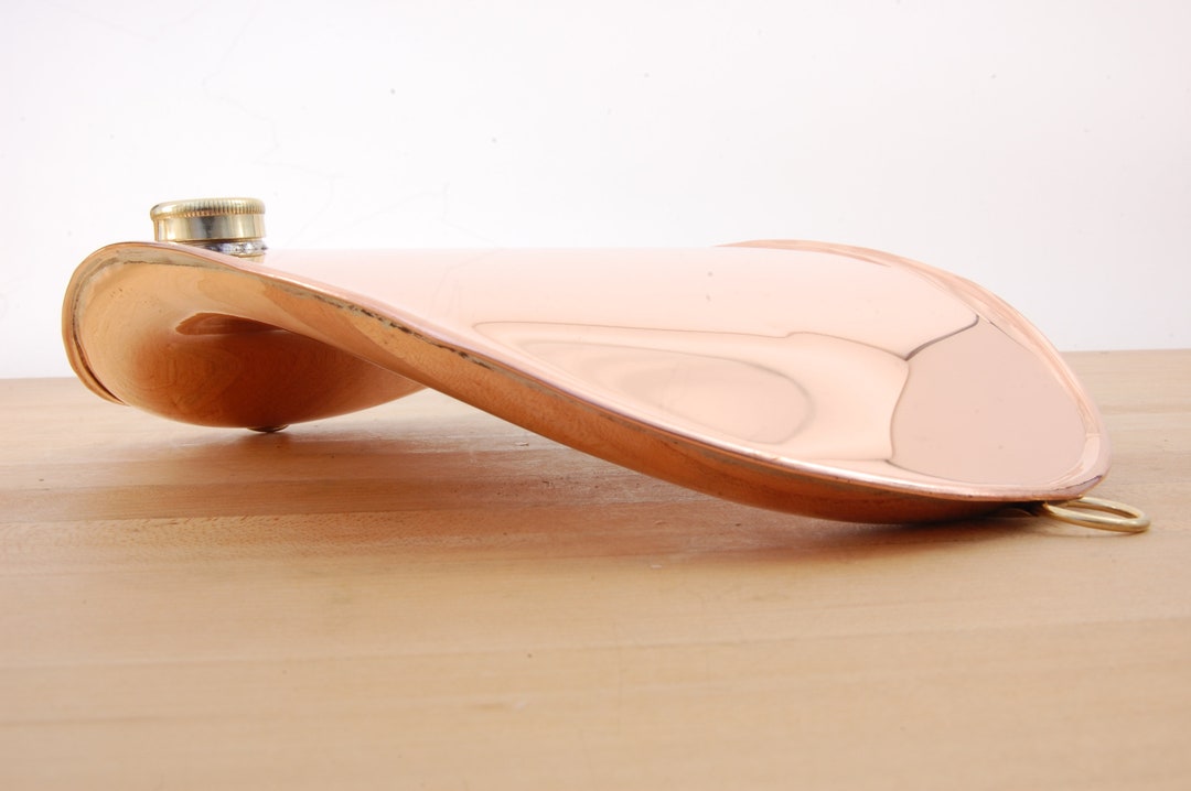 11" Flask. Made in West Germany. Copper. Very Pretty Organic Shape ...