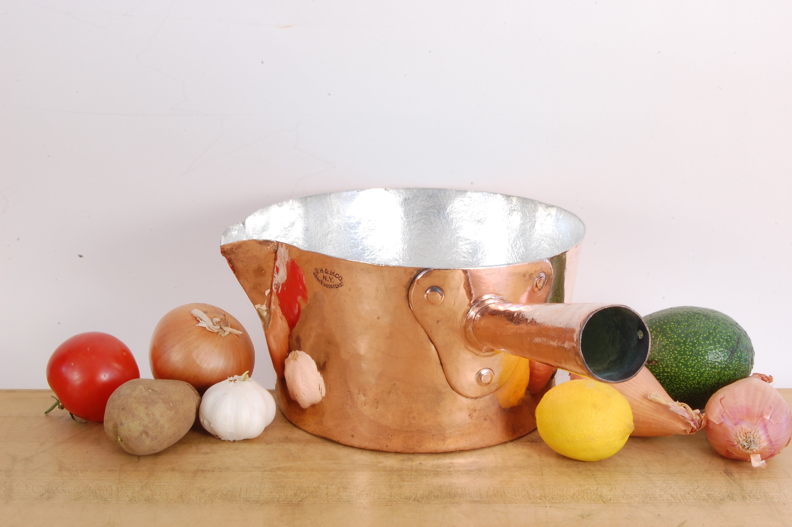 10 NEW TIN DH&M Stamped, Lined Sugar Pan w/ Spout. From Historic ...