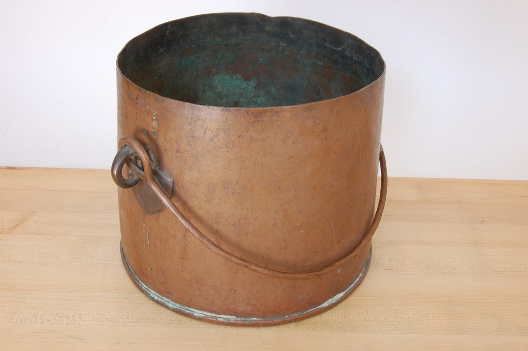 1890's Historic Alaskan/russian Copper Pail. as Found. 1.7mm, 7lb. 1oz ...