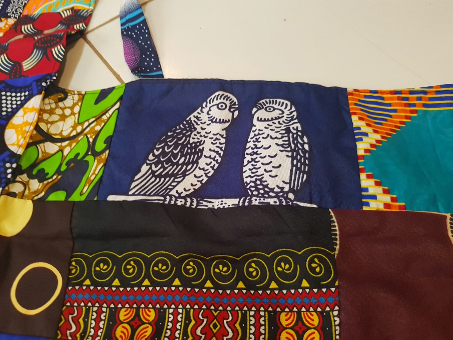 Apron Patchwork African Print (ankara), Vibrant Unique Patchwork Colors ...