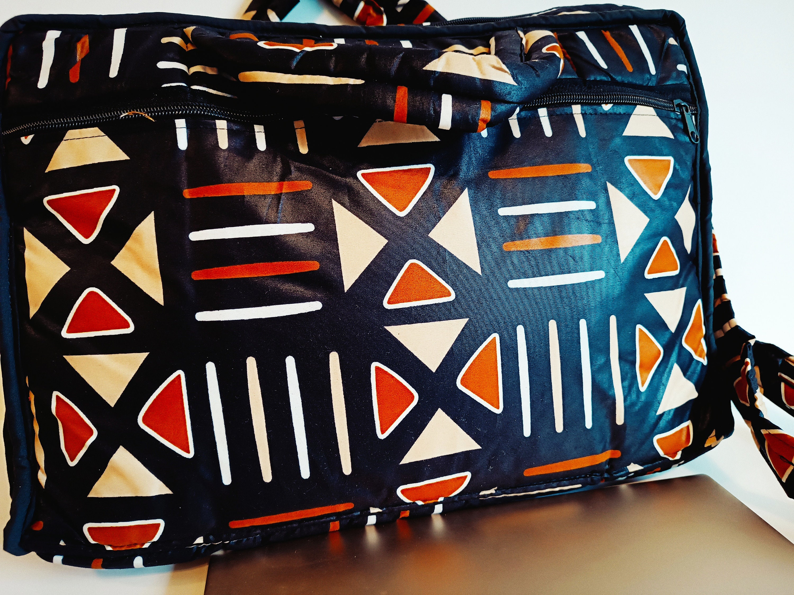 Laptop Bag Quilted, African Print, Ankara Kitenge, Large, Padded ...