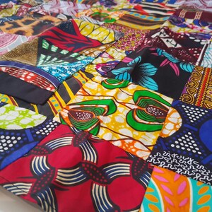 Apron Patchwork African Print (ankara), Vibrant Unique Patchwork Colors ...