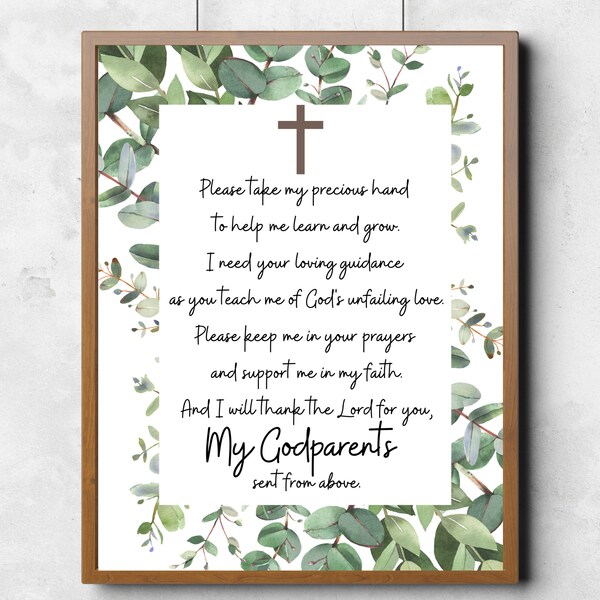 Godparents Poem - Etsy