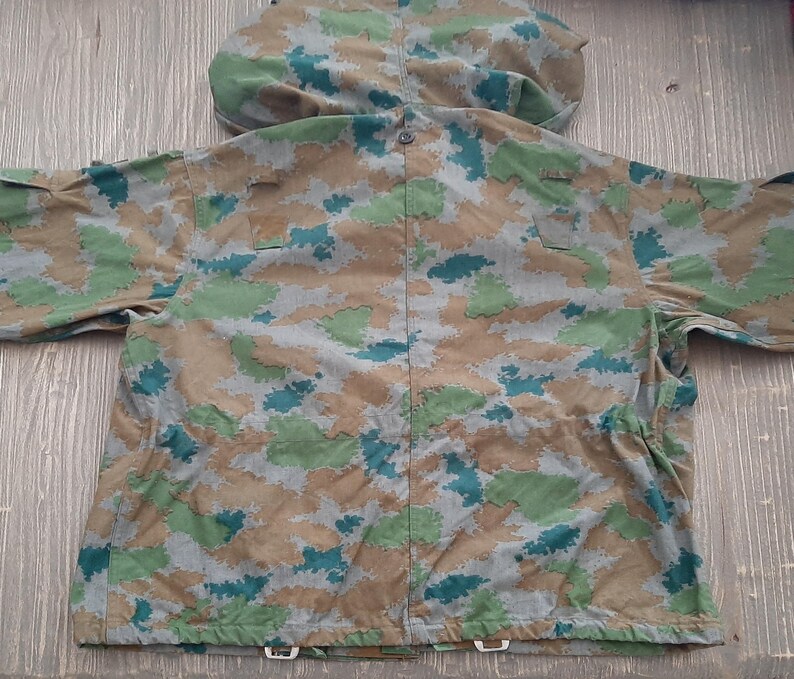 Old ARMY JACKET DDR / Nva*field Jacket*flower Camouflage Jacket With ...
