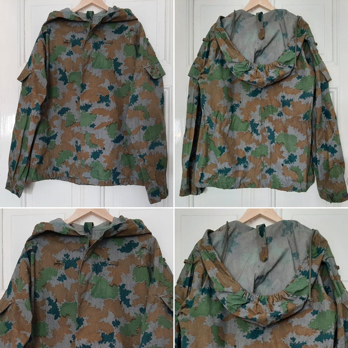 Old ARMY JACKET DDR / Nva*field Jacket*flower Camouflage Jacket With ...