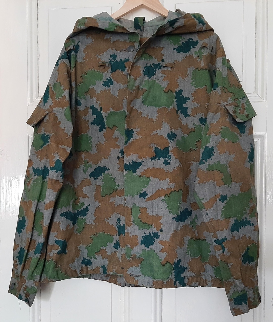 Old ARMY JACKET DDR / Nva*field Jacket*flower Camouflage Jacket With ...