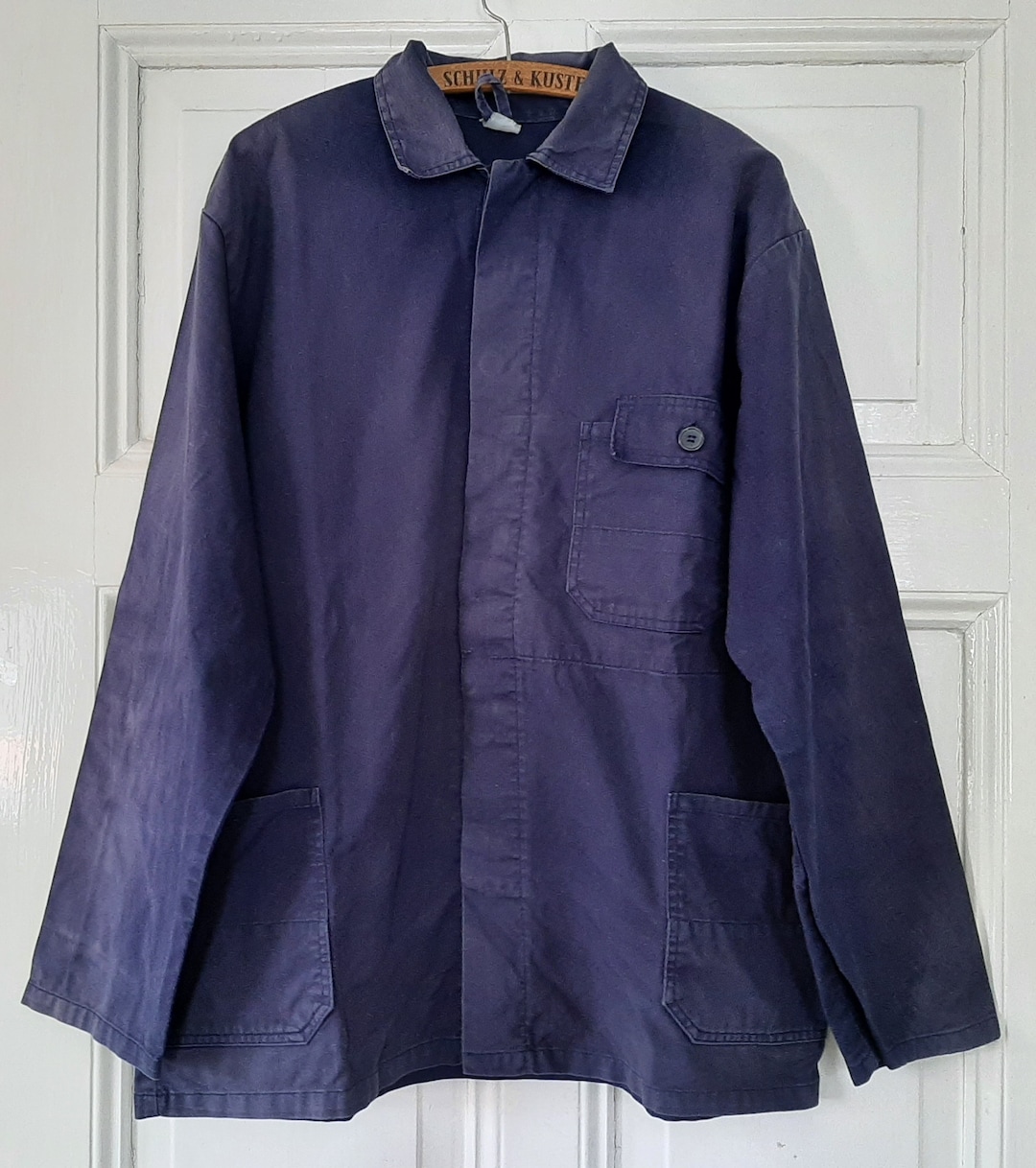Antique Indigo Blue WORK Jacket*work Jacket*vintage Work Jacket ...