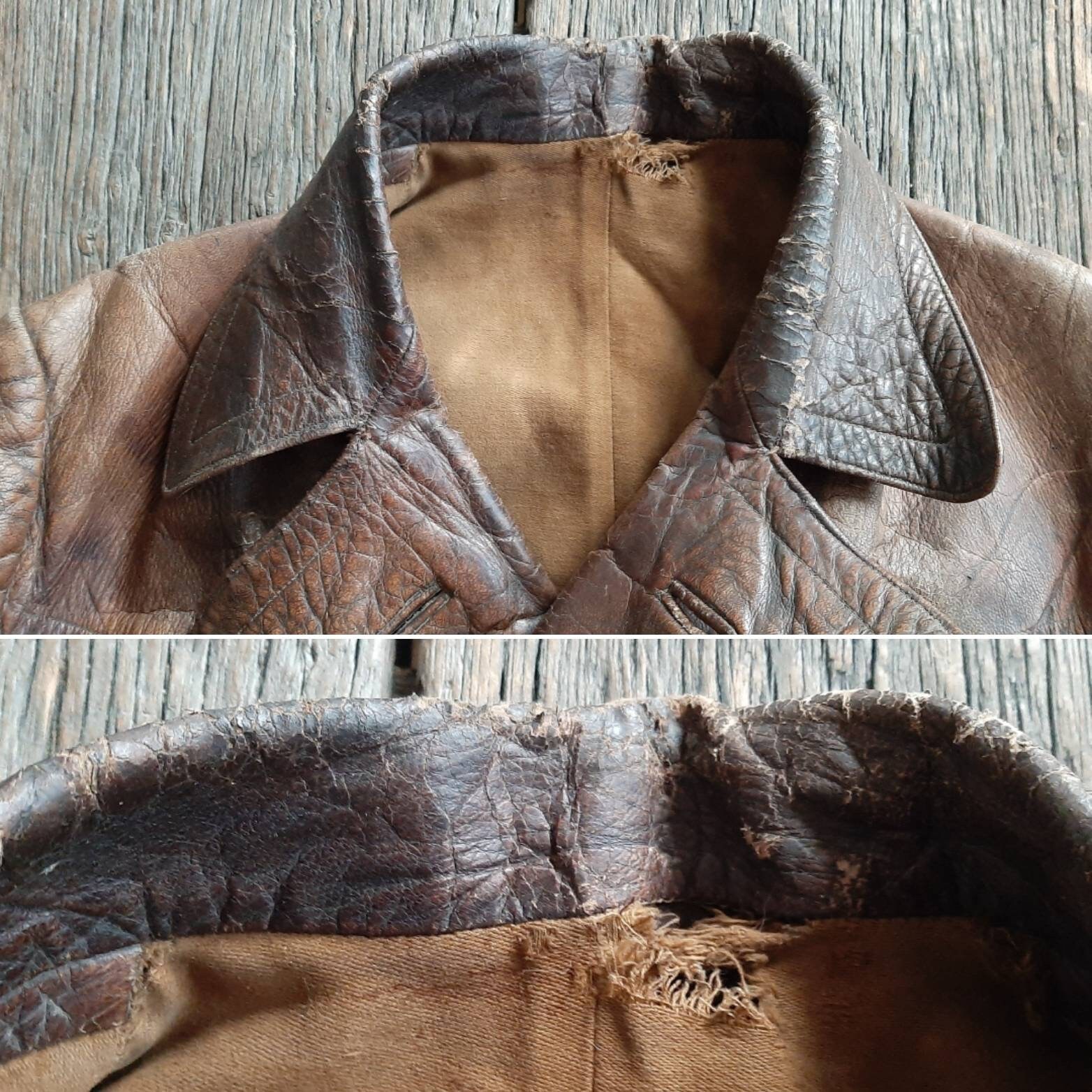RARE! Antique 1930/1940s German Brown LEATHER JACKET RARE! Antique 1930/1940s German Brown LEATHER JACKET
