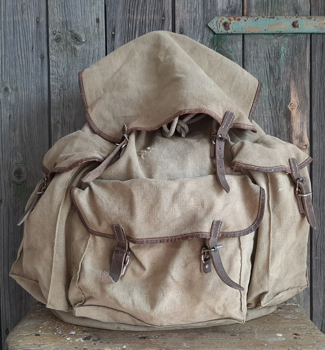 RARE Antique German Backpack From moser With - Etsy