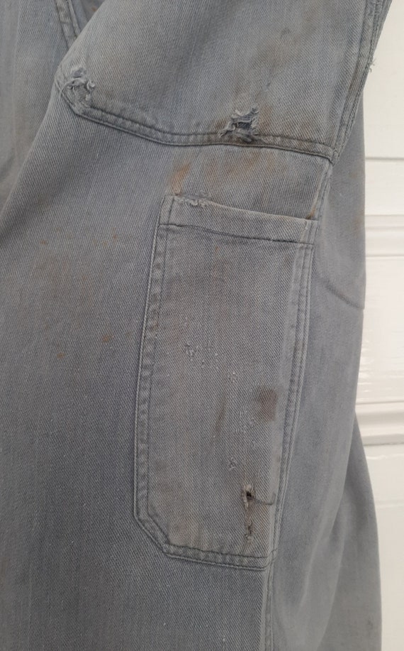 antique German 1940s WORK PANTS with side buckles*wor… - Gem