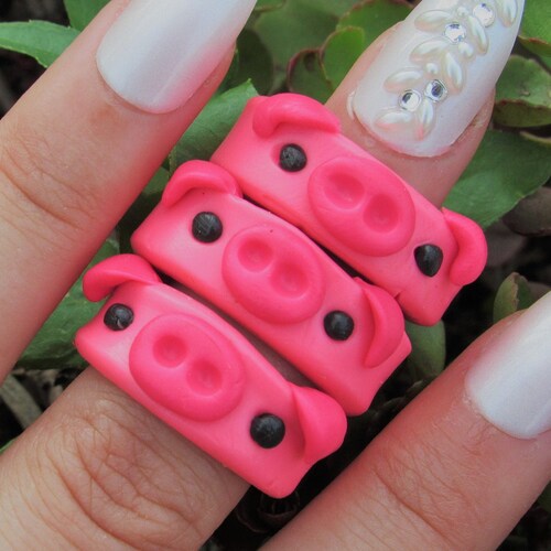 Cottagecore Clay Rings strawberries Polymer Clay Quirky - Etsy