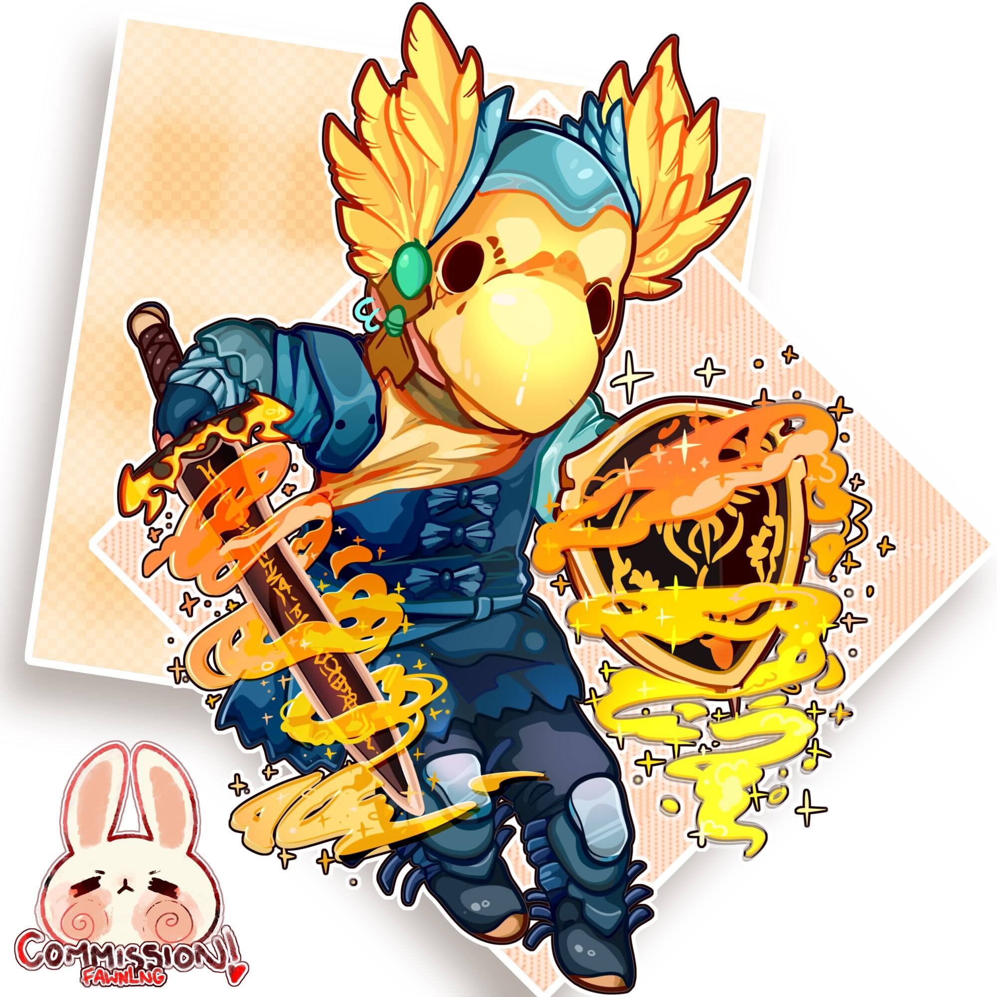 Chibi Art Commission Chibi Character Digital Art Pet - Etsy