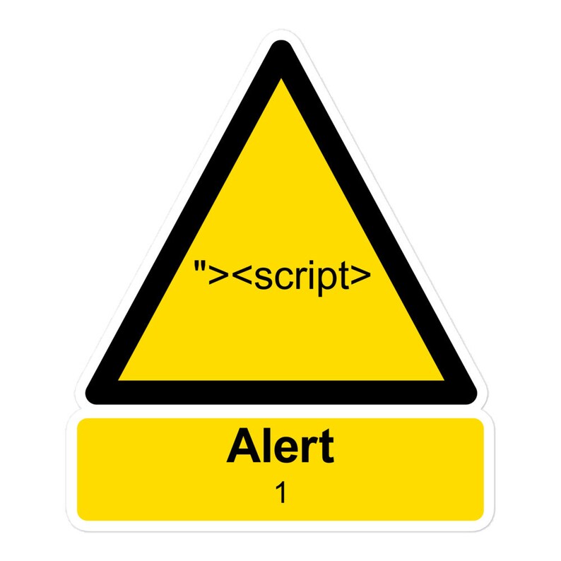 Script Alert 1 XSS Sticker - Etsy