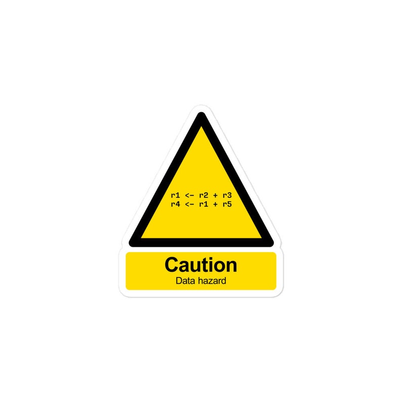Data Hazard Caution Sign Vinyl Sticker - Etsy