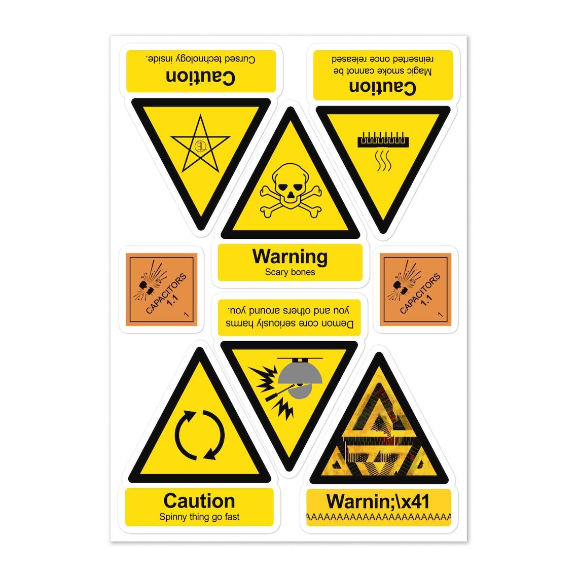 The Unsafe Warnings Multi-hazard Pack - Etsy
