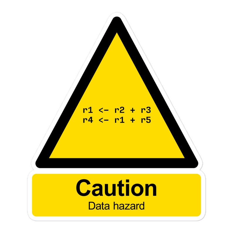 Data Hazard Caution Sign Vinyl Sticker - Etsy