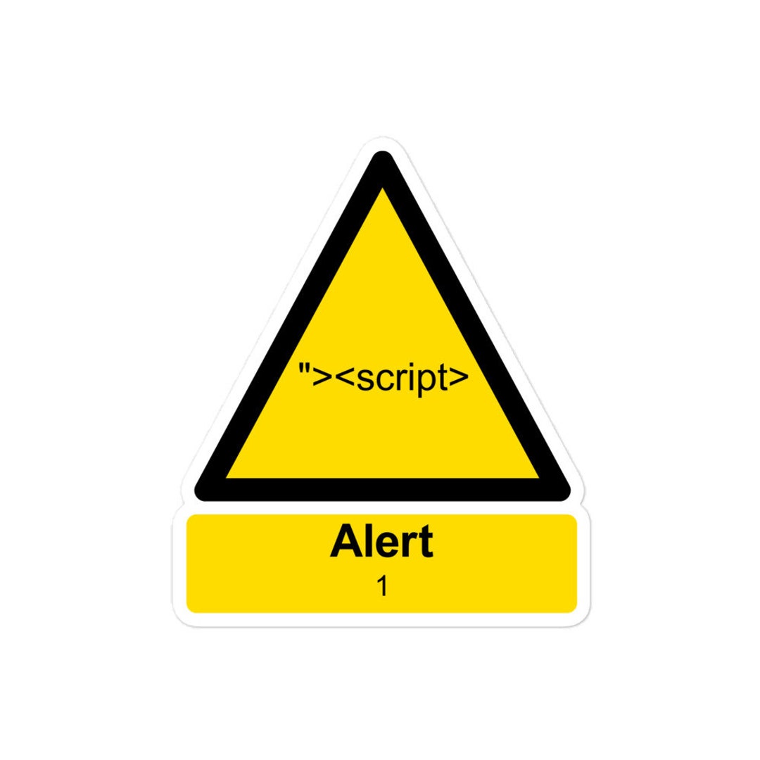 Script Alert 1 XSS Sticker - Etsy