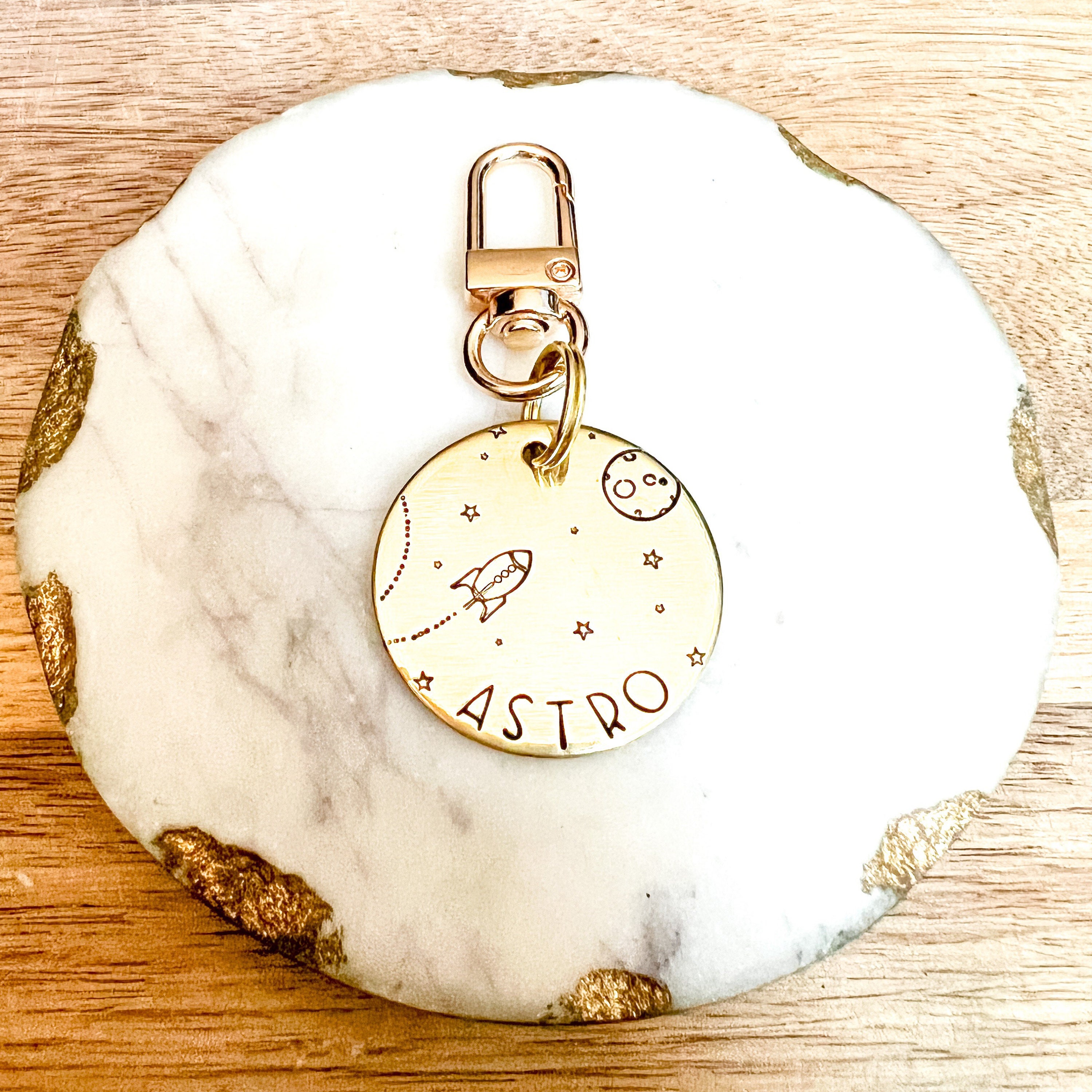 Space Rocket Dog Tag Buzz Lightyear Tag Lunar Dog Tag - Etsy