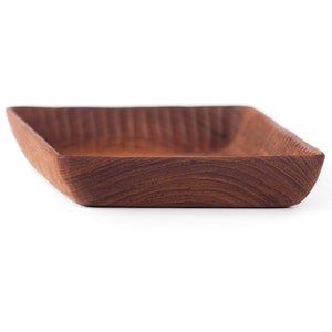 Hand Carved Teak Wood Rectangular Plate - Etsy