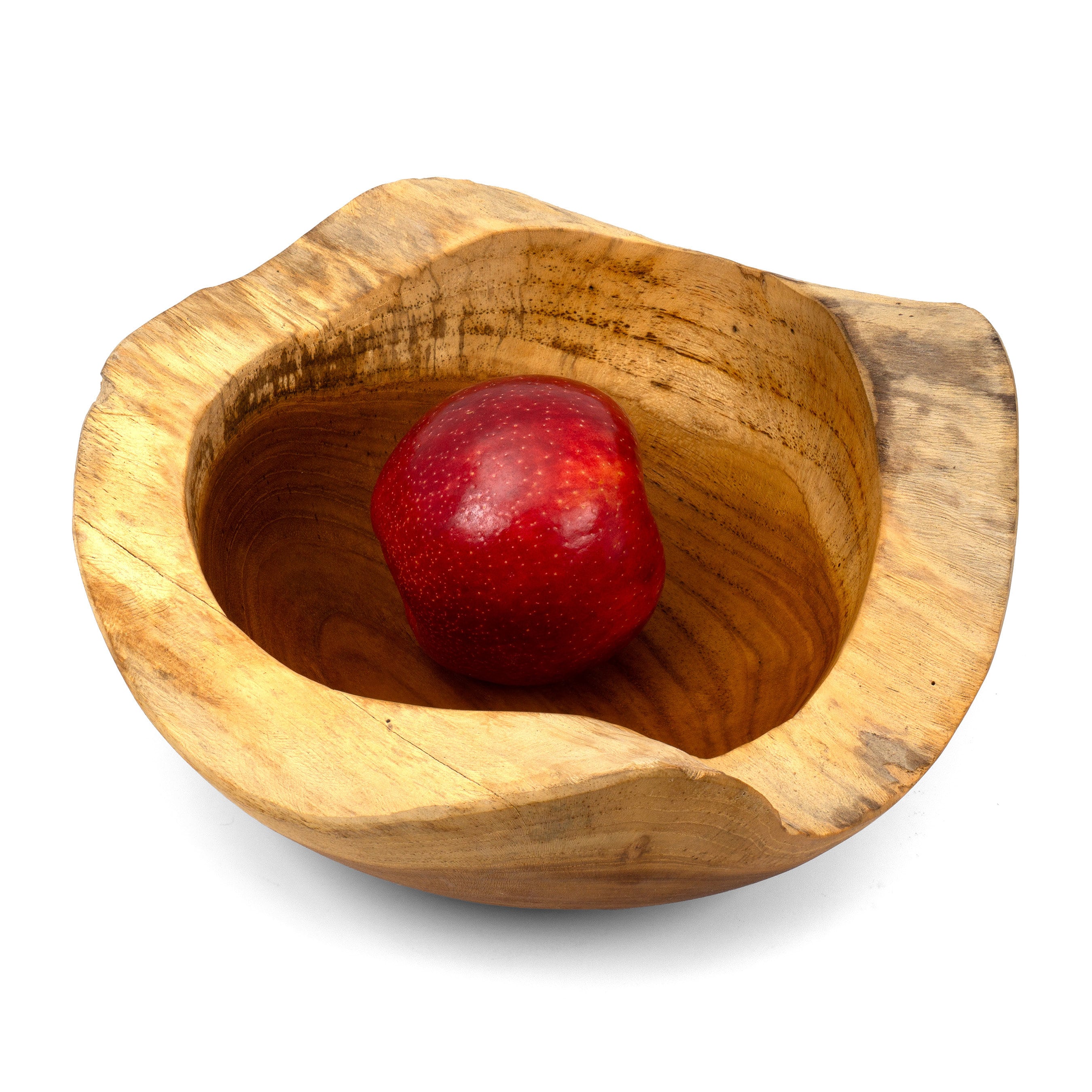 Natural Medium Live Edge Java Teak Wood Bowl - Etsy