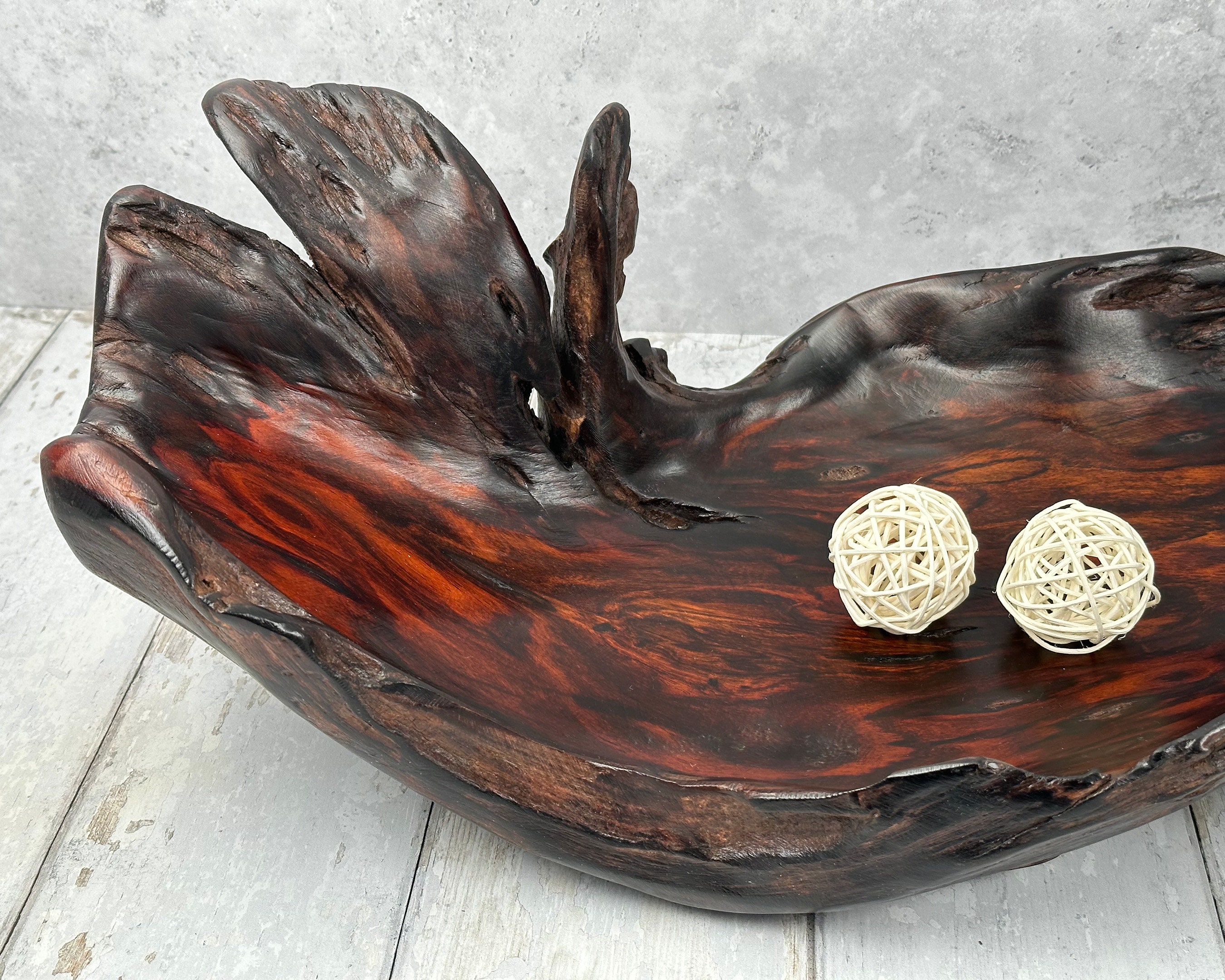 Rosewood Live Edge Centerpiece Bowl - Etsy
