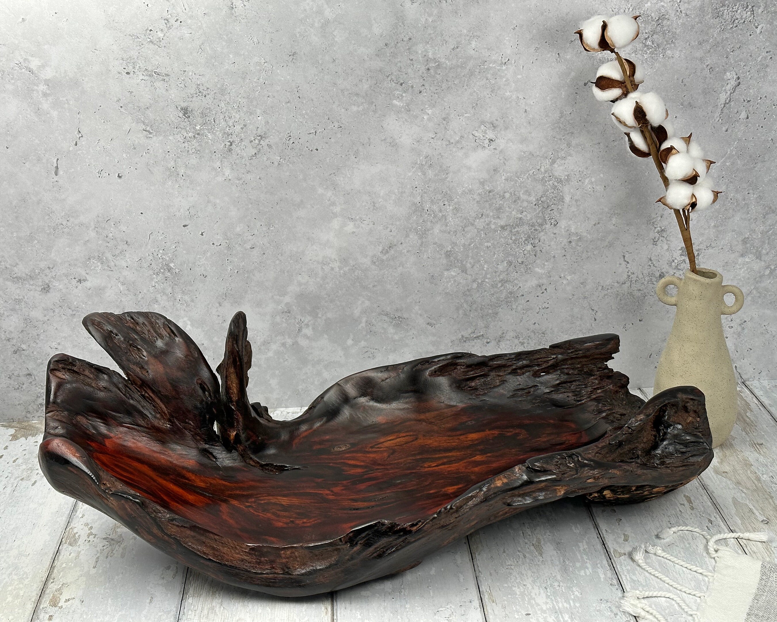 Rosewood Live Edge Centerpiece Bowl - Etsy